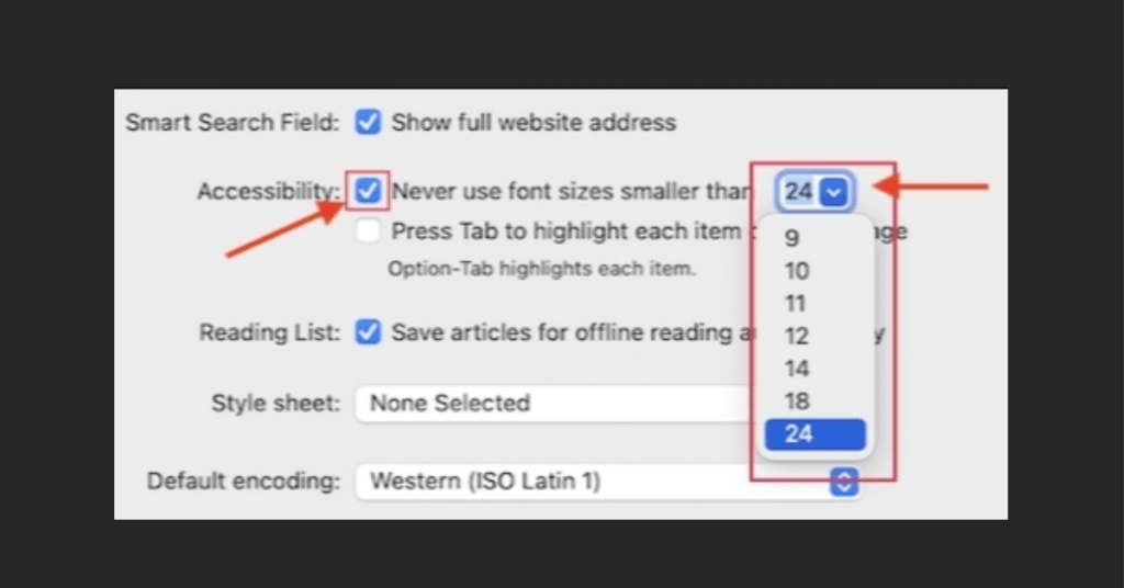 How to Enlarge the Small Fonts Automatically in Safari on Mac and iPhone