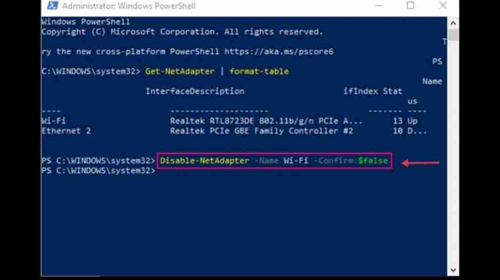 How to Disable WiFi in Windows 10 Using CMD or Powershell