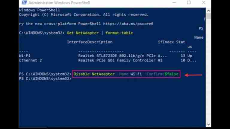 How To Disable Wifi In Windows 10 Using Cmd Or Powershell