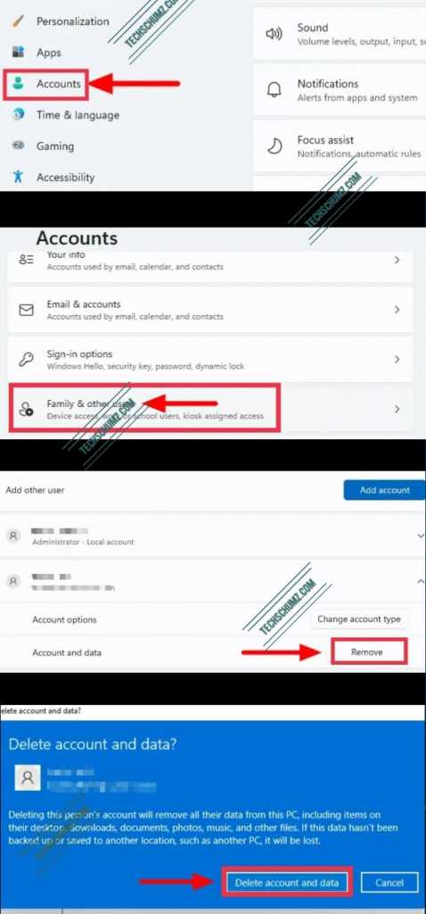 How to Remove a Microsoft Account from Windows 11 | Techschumz