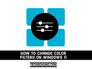 How to Change the Color Filters on your Windows 11 PC | Techschumz