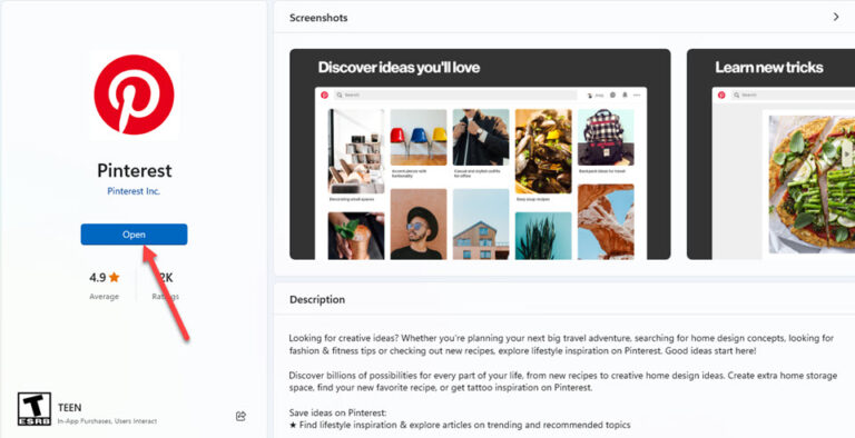 How to Download and Install Pinterest on a Windows 11 PC | Techschumz