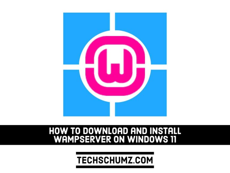 How to Download & Install WampServer on Windows 11 PC | Techschumz