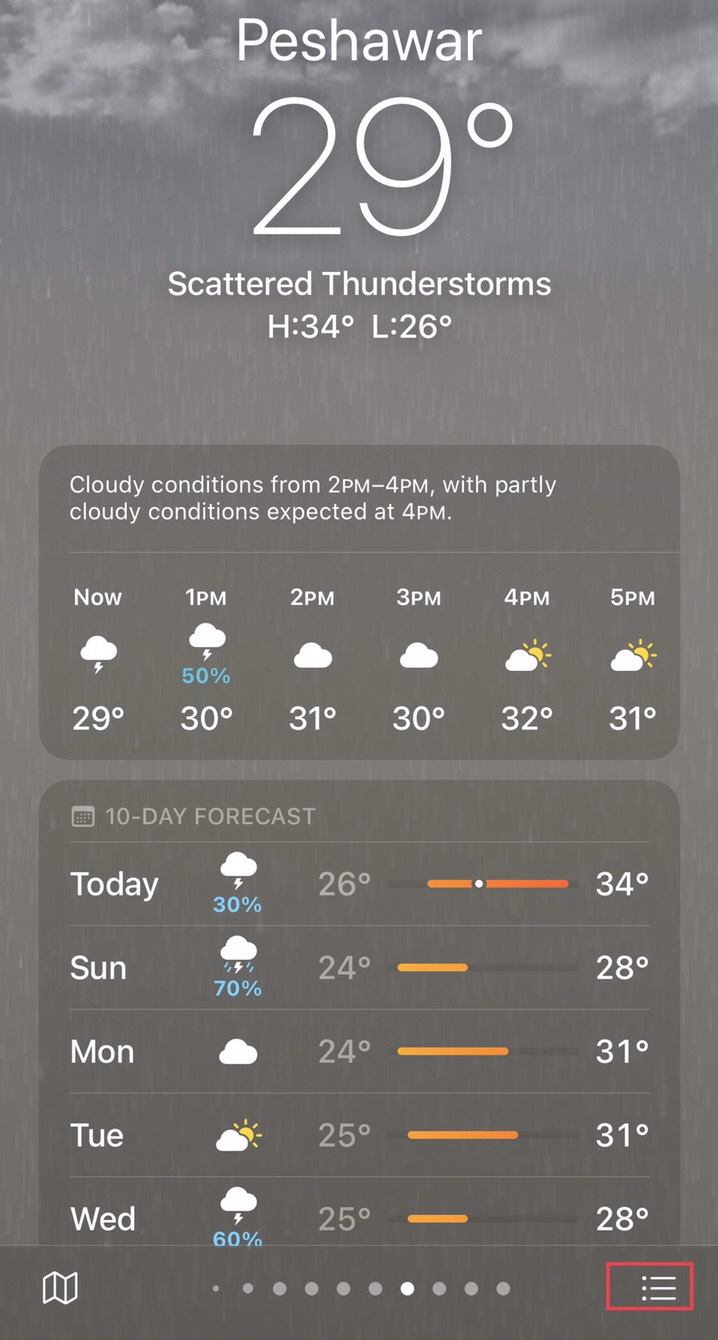 How to Change the Weather Location on your iPhone on iOS 16 | Techschumz