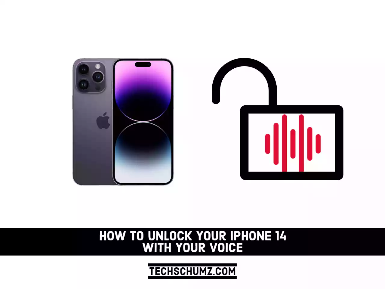 How To Unlock iPhone 14 With Your Voice | Techschumz