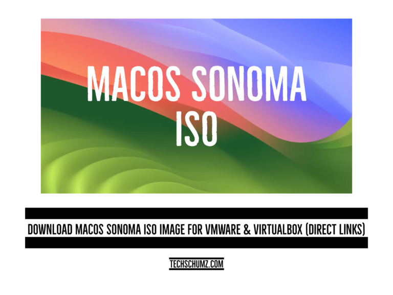 Download macOS Sonoma ISO Image For VMware & VirtualBox | Techschumz